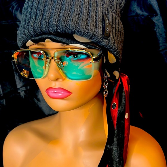 Accessories | Blue Lens Colored Shades With Shades | Poshmark